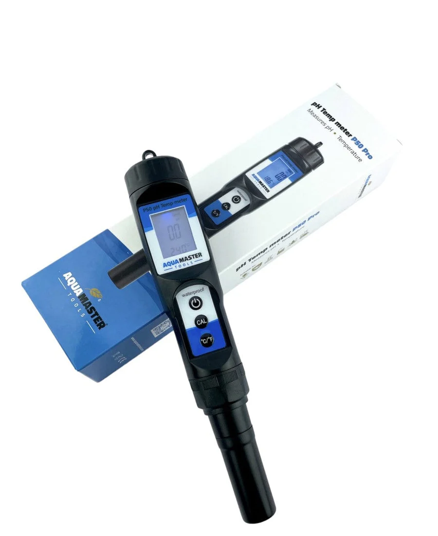 Aqua Master P50 Pro pH Meter + Temperature - Hydro Kingdom